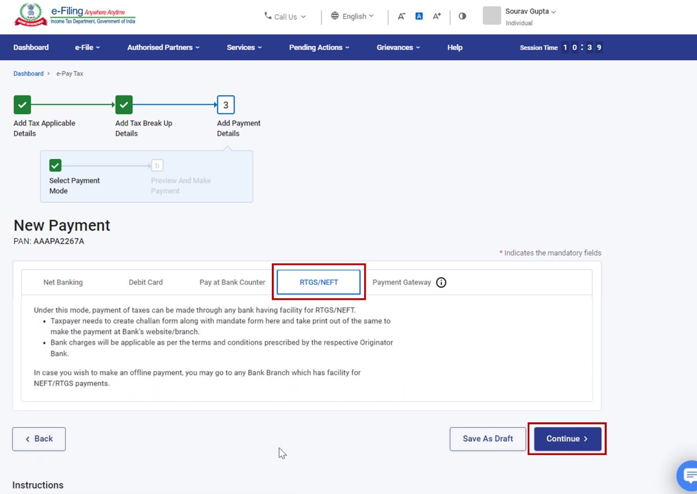 How to Generate Challan Form User Manual | Income Tax Department